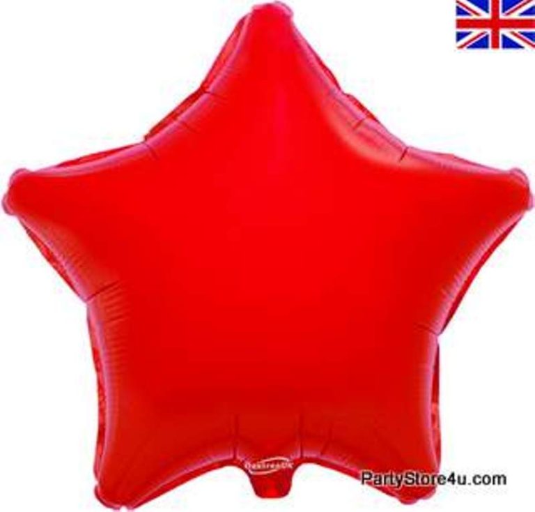 Red Star Foil Balloon - Party Store 4 U