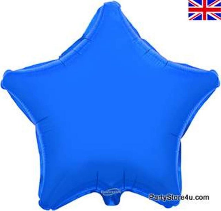 Blue Star Foil Balloon - Party Store 4 U